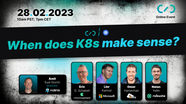 Webinar: When Does K8s Make Sense? | Chronosphere