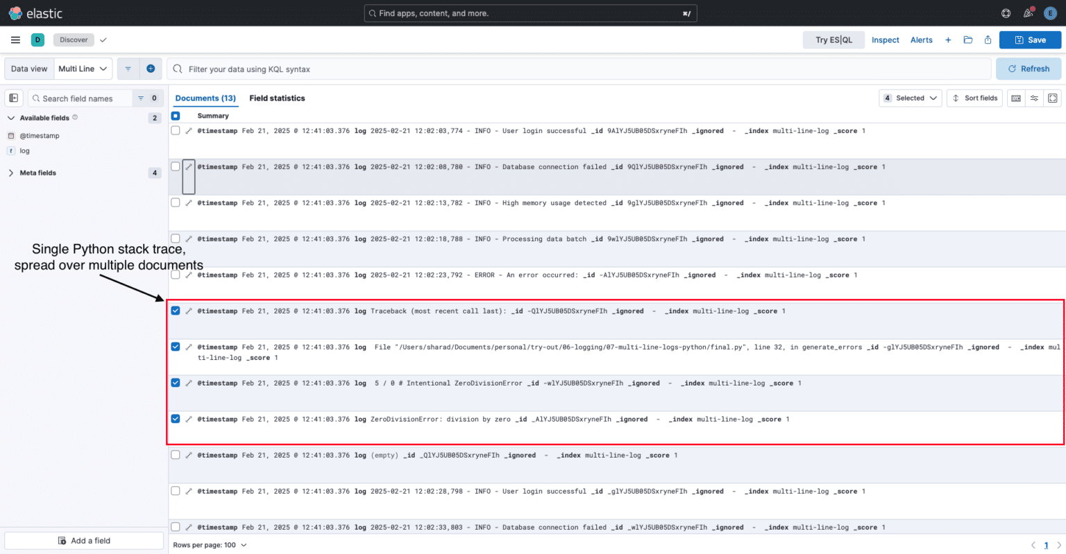 Managing multi-line logs with Fluent Bit and Python